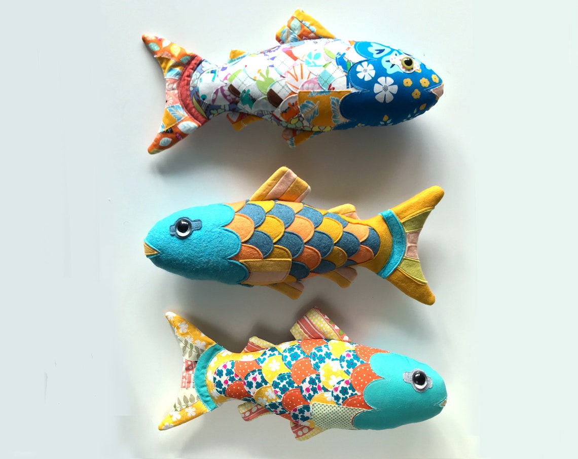 Magical Salmon fish sewing pattern Craft project instant | Etsy