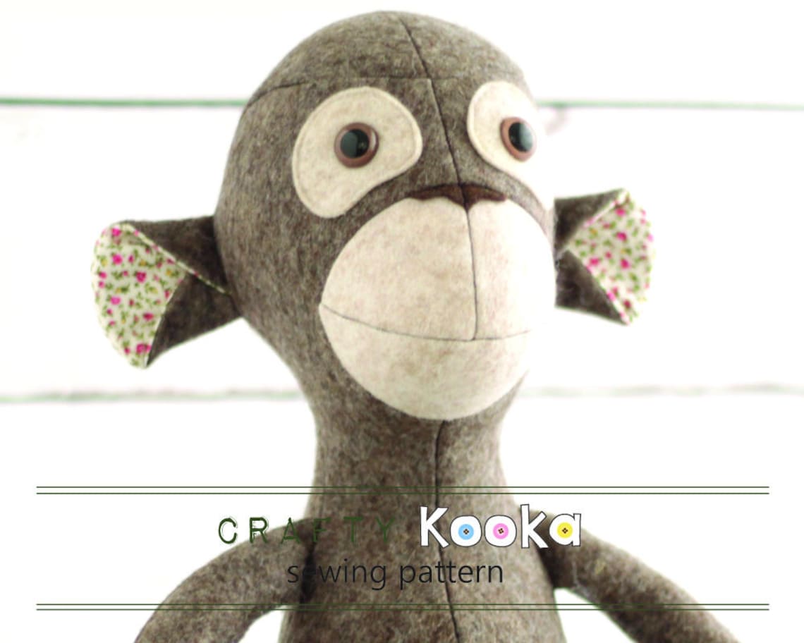 Sewing patterns pdf stuffed animal pattern step-by-step | Etsy