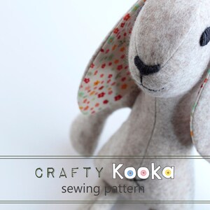 Stuffed Toy Sewing Pattern Pdf - Step-by-step Sewing Tutorials, Bunny ...