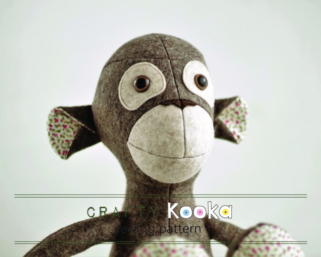 Monkey Plush Sewing Pattern: Soft Toy (PDF Download) - Etsy