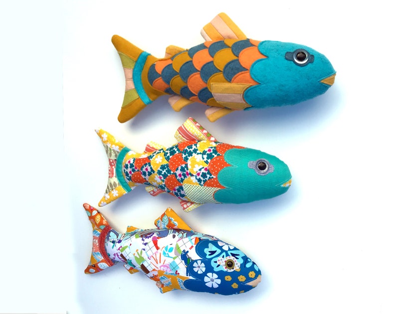 Magical Salmon Fish Sewing Pattern Craft Project Instant - Etsy Norway