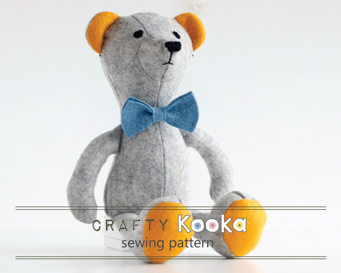 Teddy Bear Pattern Sew Your Own Soft Toy Bear Instant - Etsy UK