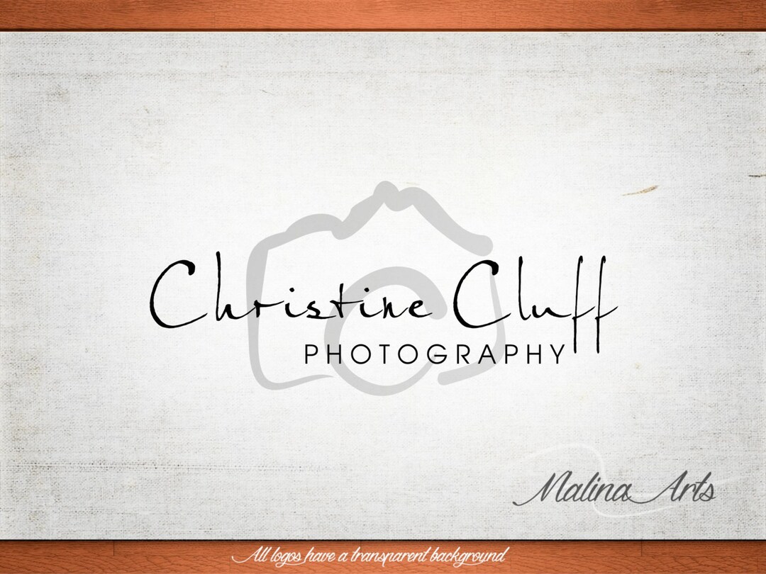 Photography Watermark logo Template Logo Design Watermark Logo Premade ...