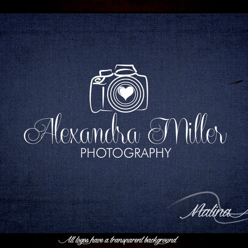 Photography Logo Design Photography Watermark Camera Logo. - Etsy