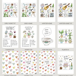 Personalized Card Pack, Set of 5 Postcards, Deal, Multi-pack, Choose 5 ...