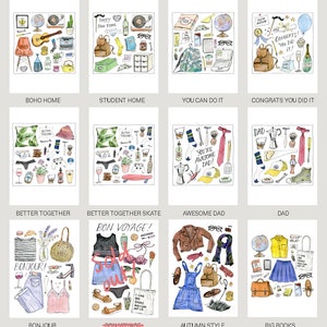 Personalized Card Pack, Set of 5 Postcards, Deal, Multi-pack, Choose 5 ...