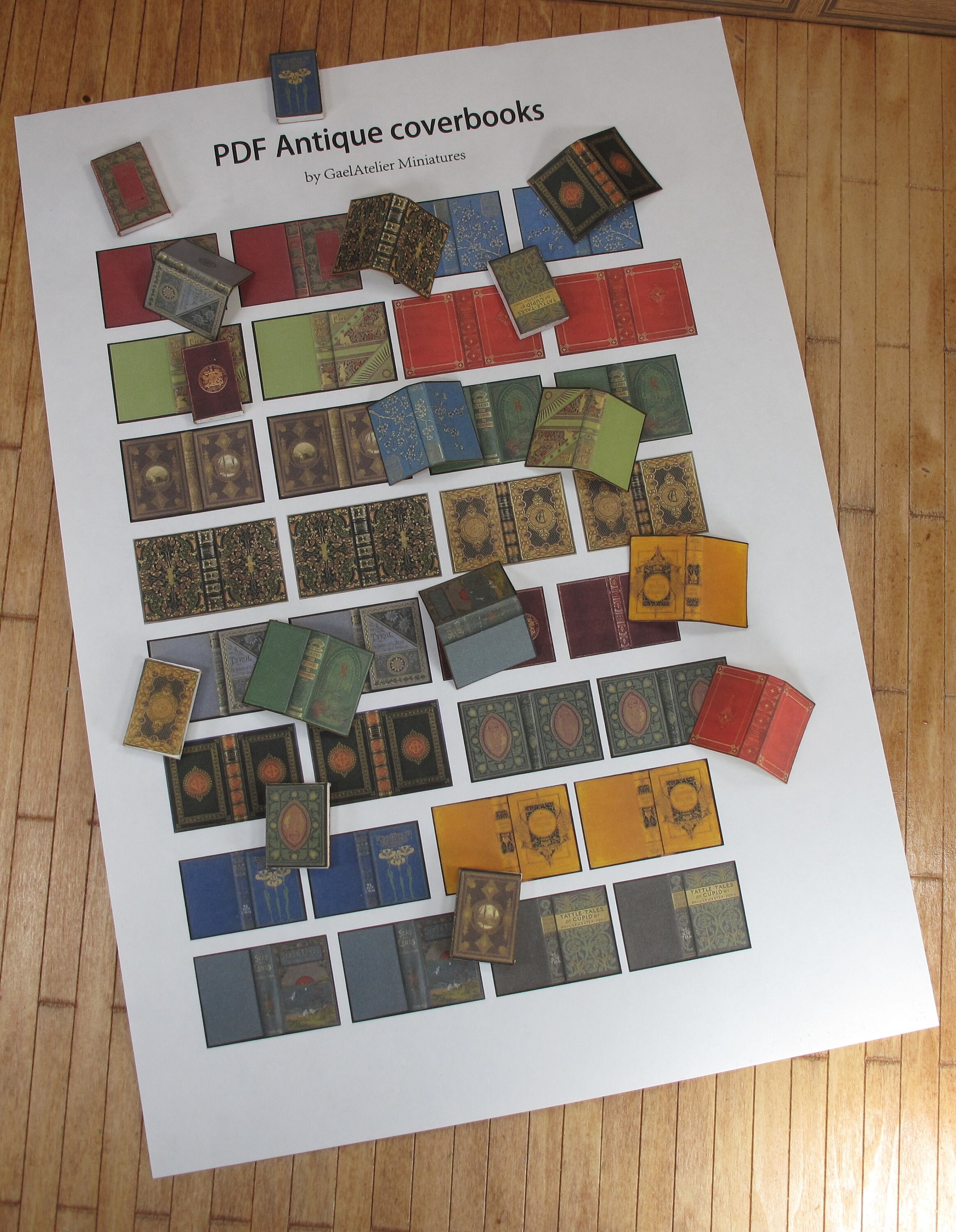 Downloadable Vintage Book Covers Set. Antique Printable | Etsy