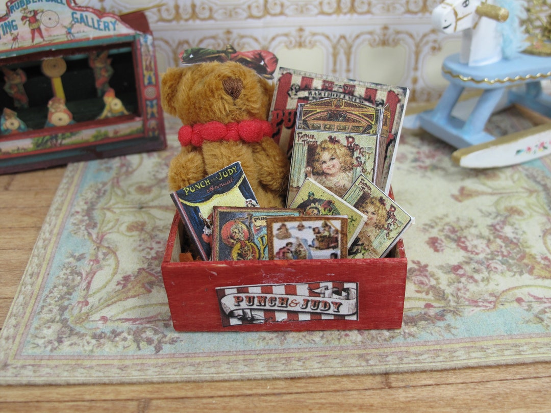 Dollhouse Box Full of Toys Nursery. Dollhouse Miniature Children Toys ...