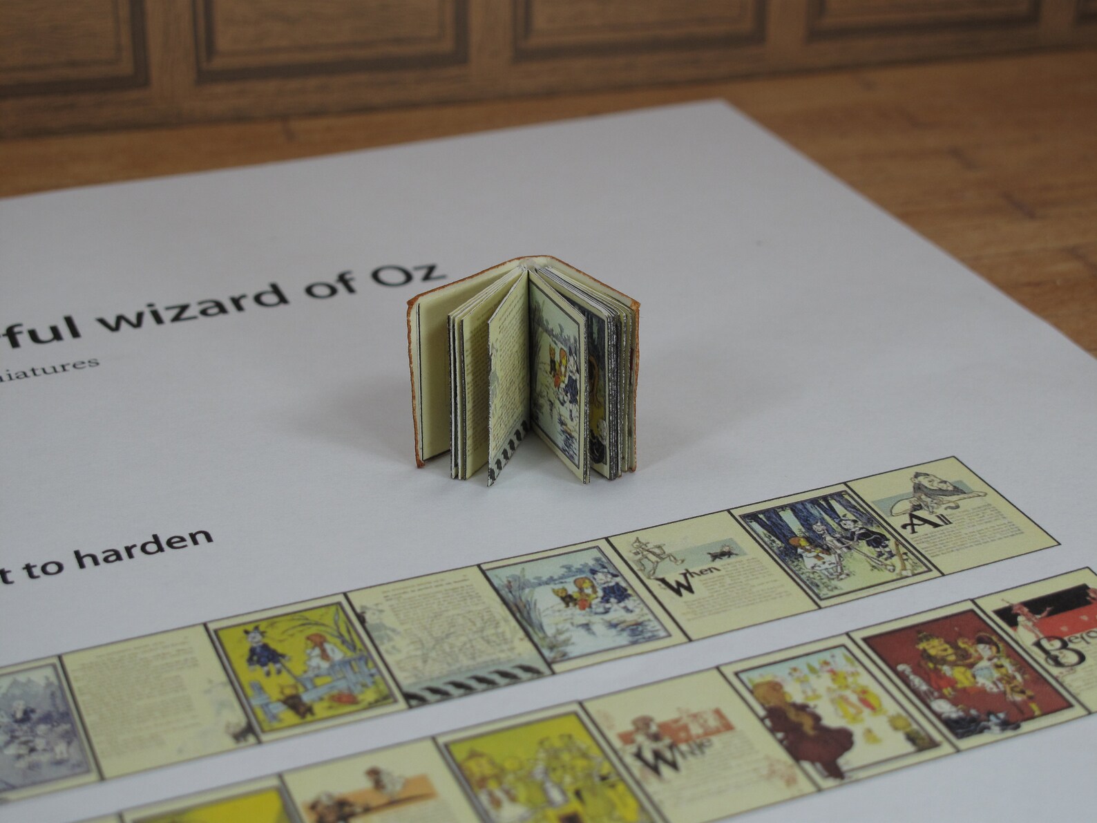 The Wonderful Wizard of Oz Book. Dollhouse Miniature Childbook | Etsy