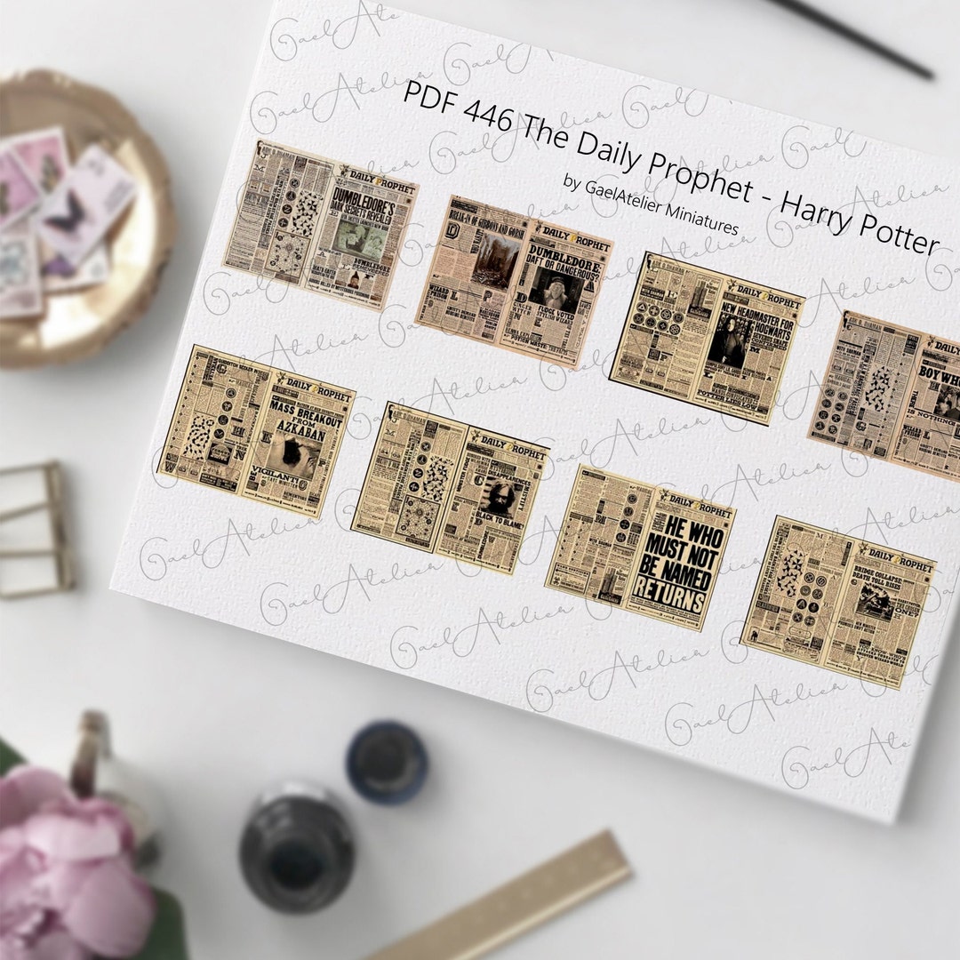 Downloadable the Daily Prophet Cover Books Set . Antique - Etsy UK