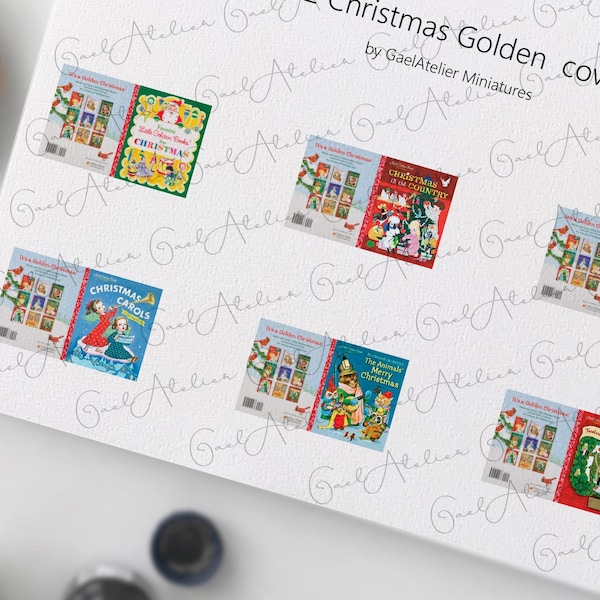 Printable Miniature Christmas Books - Etsy