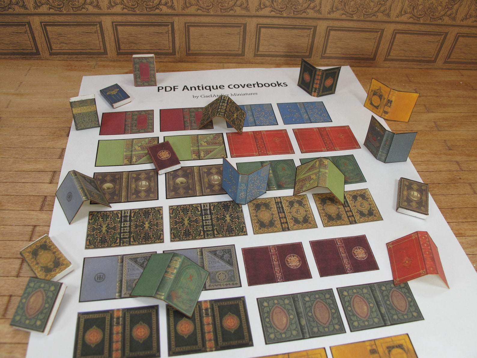 Downloadable Vintage Book Covers Set. Antique Printable | Etsy