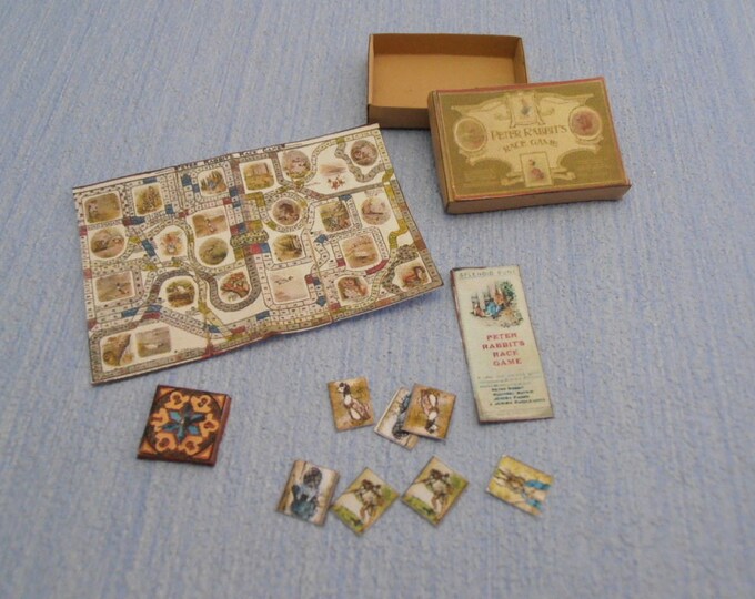 Gaël Miniature Beatrix Potter Peter Rabbits Race Game Dollhouse ...