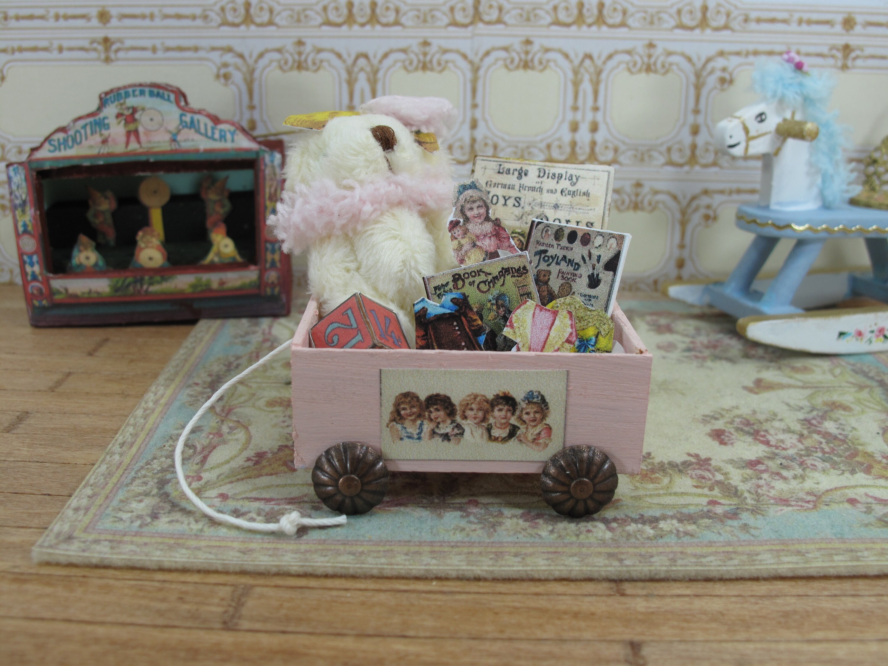 Dollhouse Box Full of Toys Teddy Bear. Dollhouse Miniature - Etsy