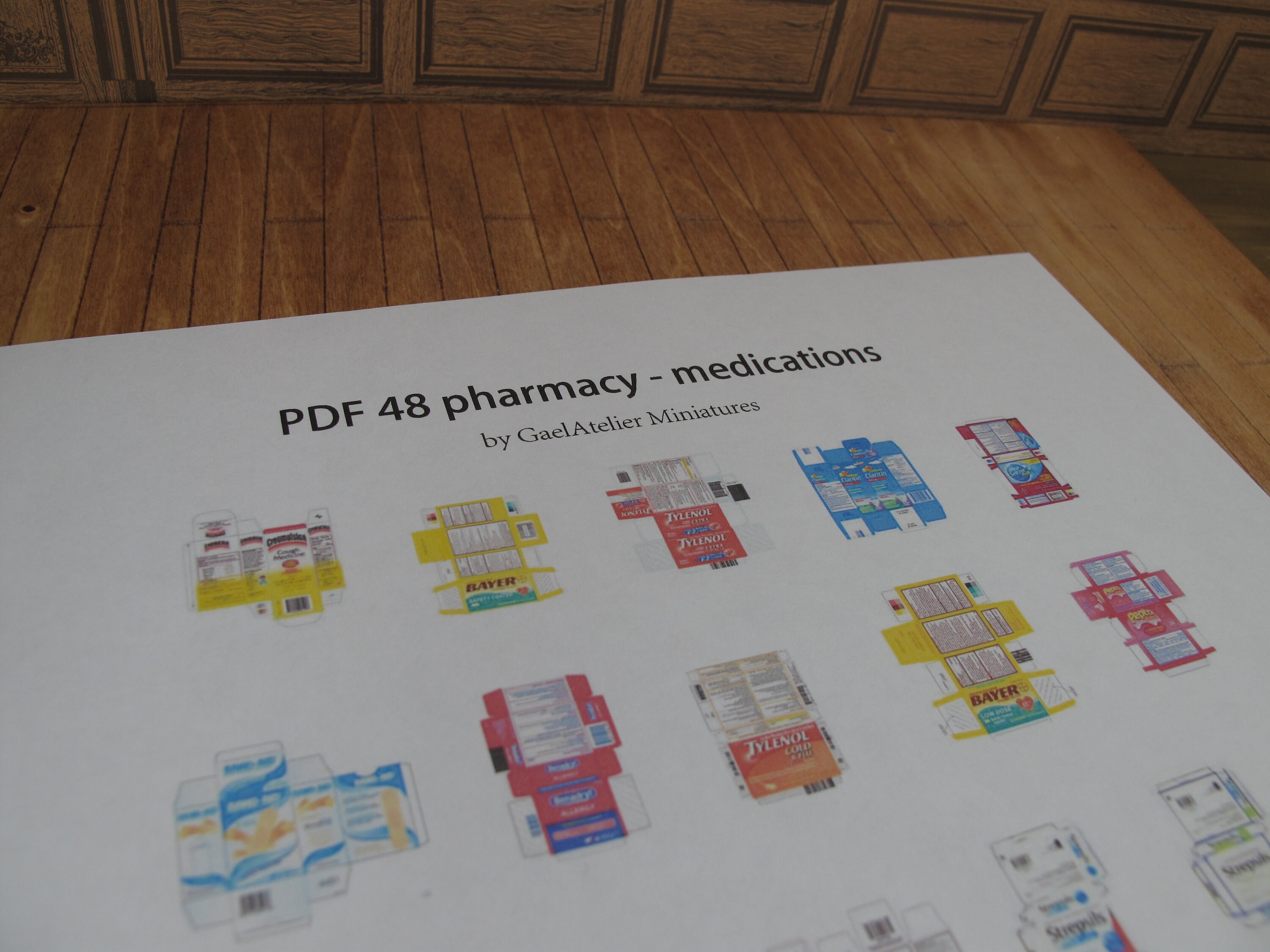 Downloadable Pharmacy Medication Box Prints Diy Set. Dollhouse | Etsy