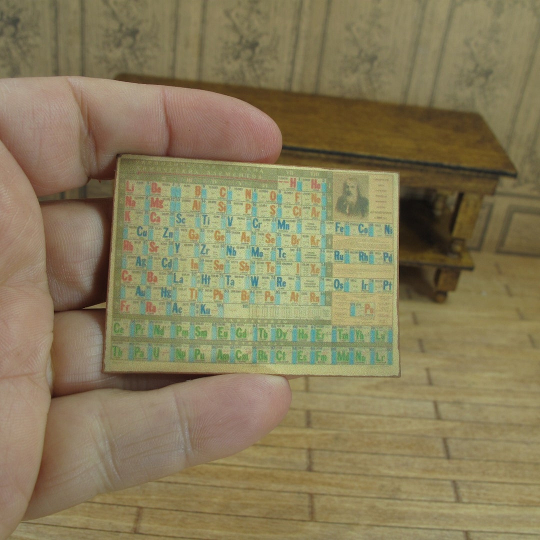 Stepping Into Nostalgia: Handcrafted Cardboard Miniature Periodic Table ...
