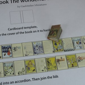 The Wonderful Wizard of Oz Book. Dollhouse Miniature Childbook | Etsy