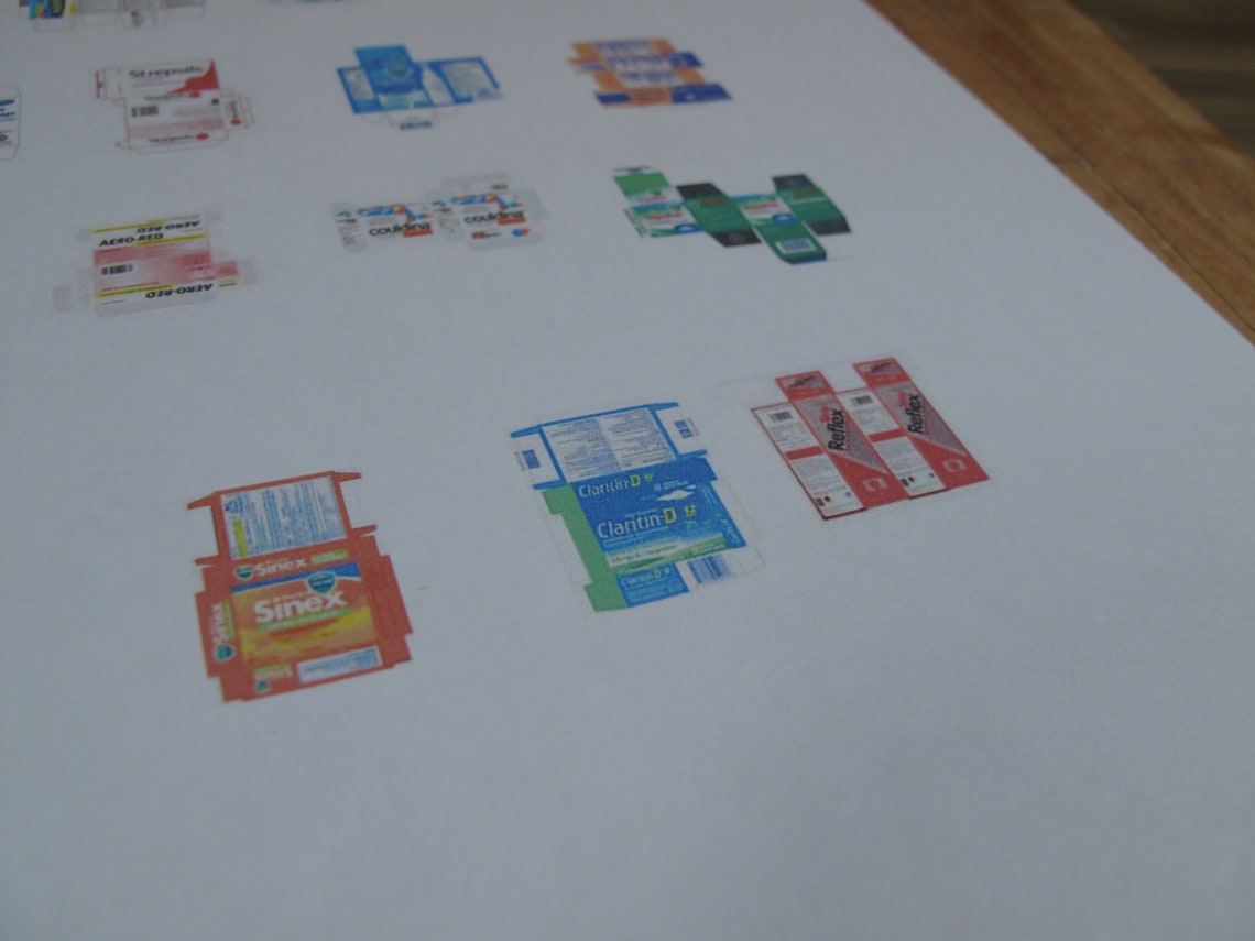 Downloadable Pharmacy Medication Box Prints Diy Set. Dollhouse - Etsy