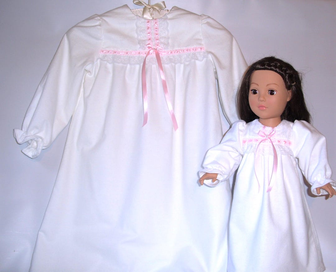 Matching Nightgowns for Your Girl and Her American Girl Doll or and 18 ...