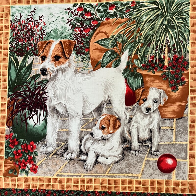 Jack Russell Fabric - Etsy
