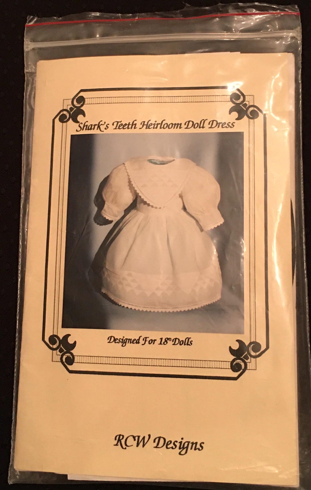 Shark's Teeth Heirloom Doll Dress Pattern for 18 Inch Dolls Such as ...