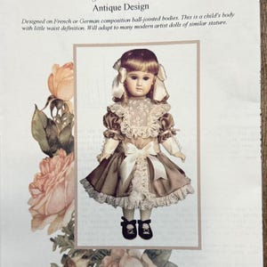 Brown House Dolls Pattern Antique Design 27" to 28" Dress Pattern for ...