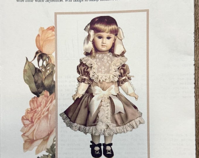 Brown House Dolls Pattern Antique Design 27" to 28" Dress Pattern for ...