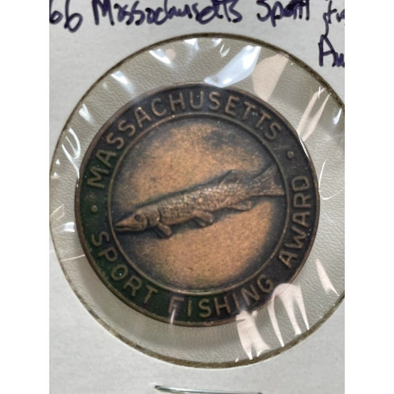 Vintage 1966 Massachusetts Sport Fishing Award Pin 5 Lbs 3 Ozs - Etsy