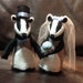 Handmade Badger Wedding Cake Topper Felt Made to Order - Etsy