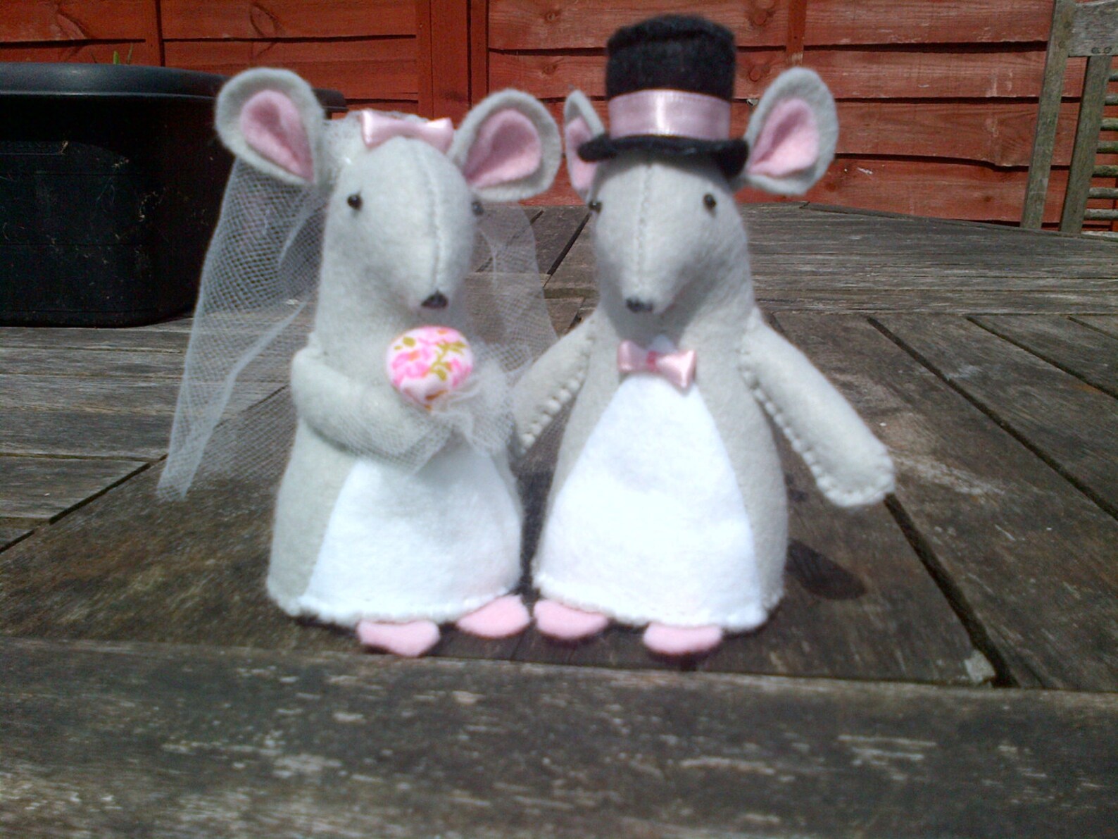 Handmade Mice Wedding Cake Cheese Topper Felt Made to Order - Etsy
