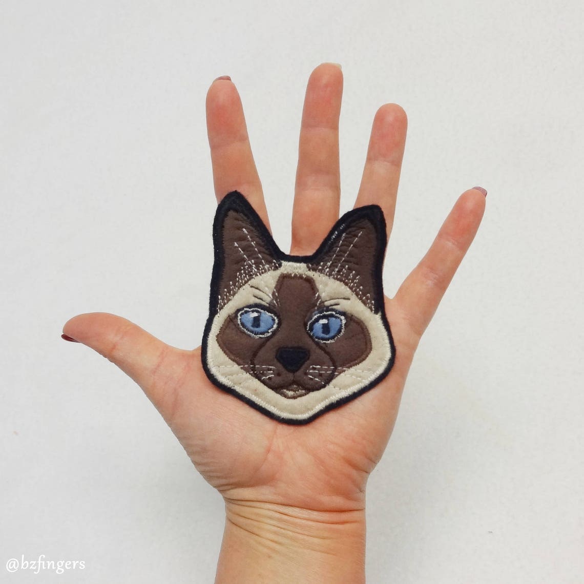 Cat Portrait Custom Patch. Textile Art - Etsy Israel