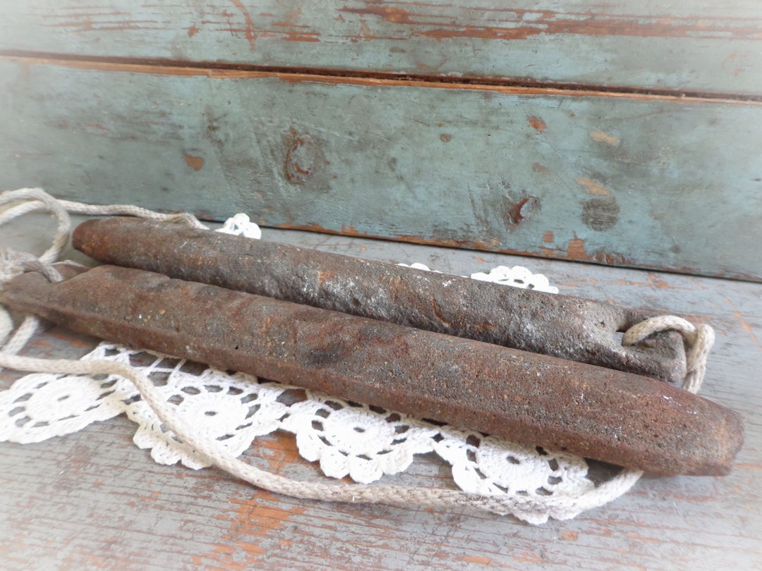 Antique Window Weights Cast Iron 6 Lbs Set of 2 - Etsy