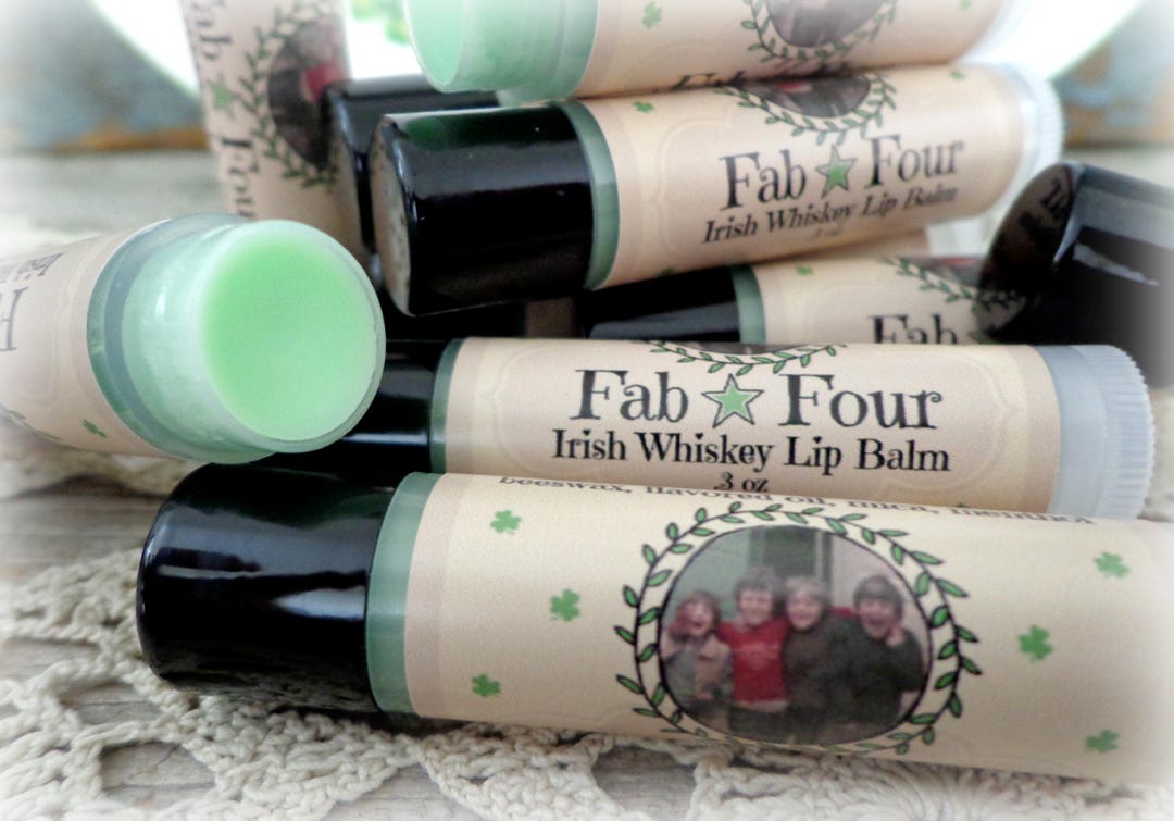 Irish Whiskey Lip Balm ~ Fab Four Lip Balm ~ St. Patrick's Day Gift ...