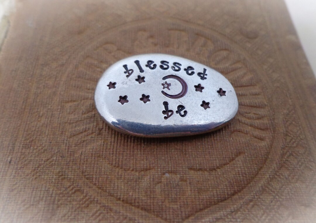 Blessed Be Wiccan Greeting Charm Stone Wicca Witch Altar - Etsy