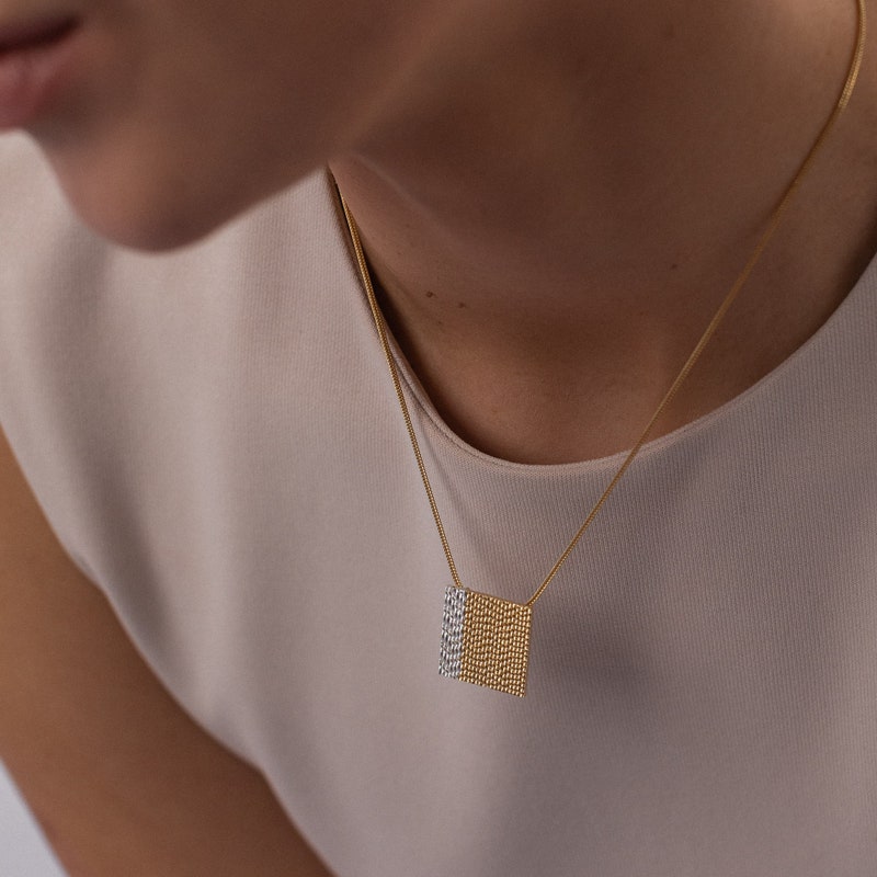 Square Pendant - Etsy