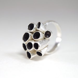 Coral Reef Ring Sterling Silver Ocean Theme Ring Coral - Etsy