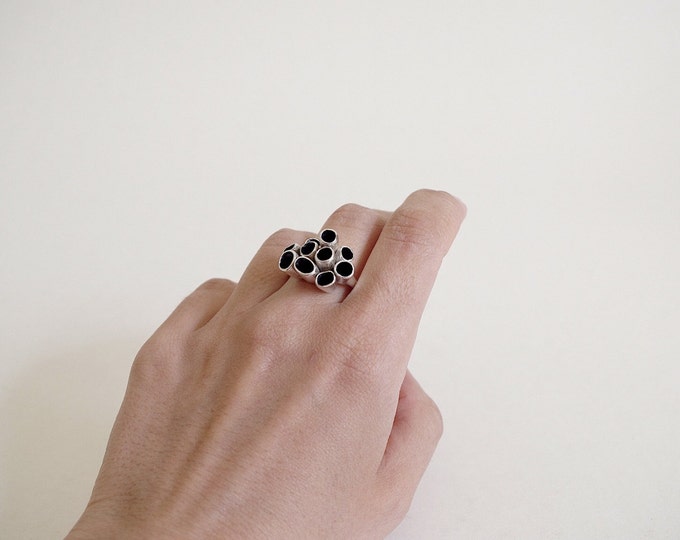 Coral Reef Ring Sterling Silver, Ocean Theme Ring, Coral Branch Organic ...