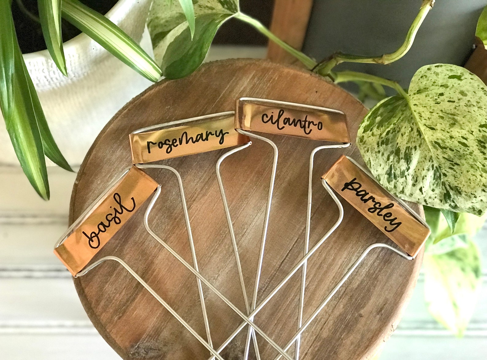 Copper Garden Markers Metal Plant Labels Plant Tags Herb - Etsy
