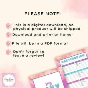 Pastel Daily Planner - Meal Plan - Daily Schedule - Notes - Etsy