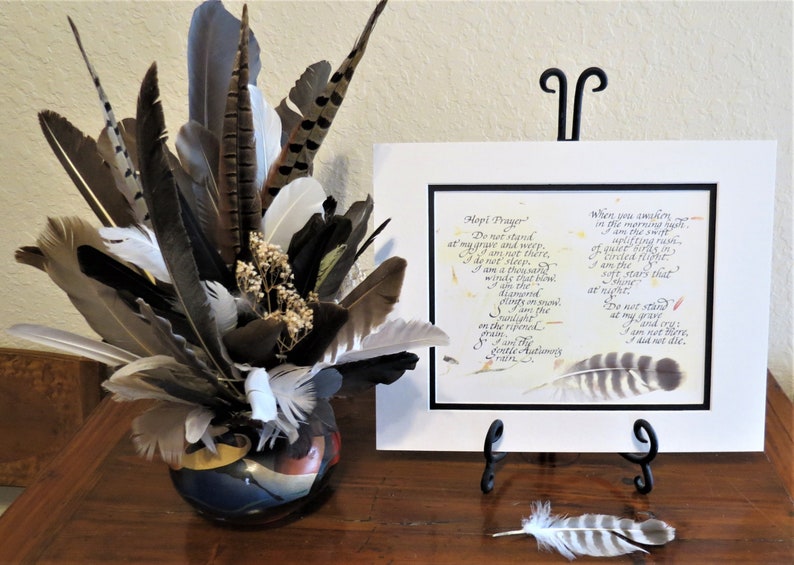 Poetic Hopi Prayer for Bereavement Print American Indian Prose Sympathy ...