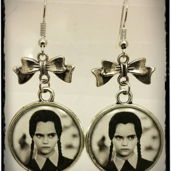 Wednesday Addams Earrings - Etsy