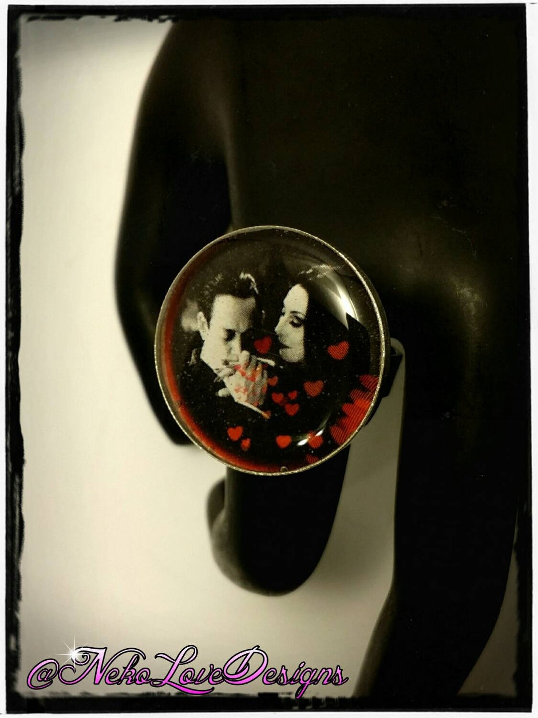 Gomez and Morticia Addams Adjustable Ring - Etsy