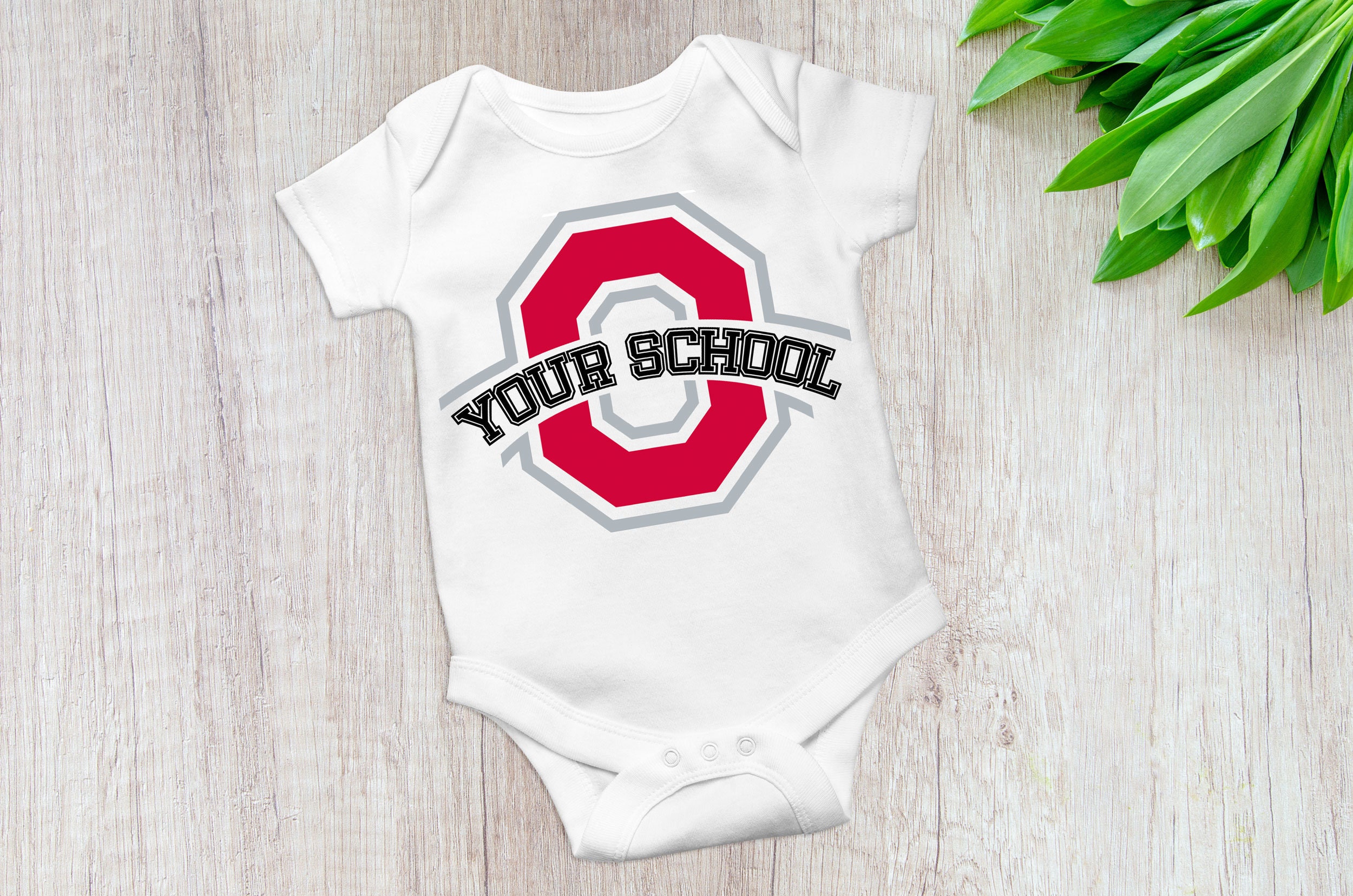 College Team Onesie | Favorite University School Logo | Baby Bodysuit ...