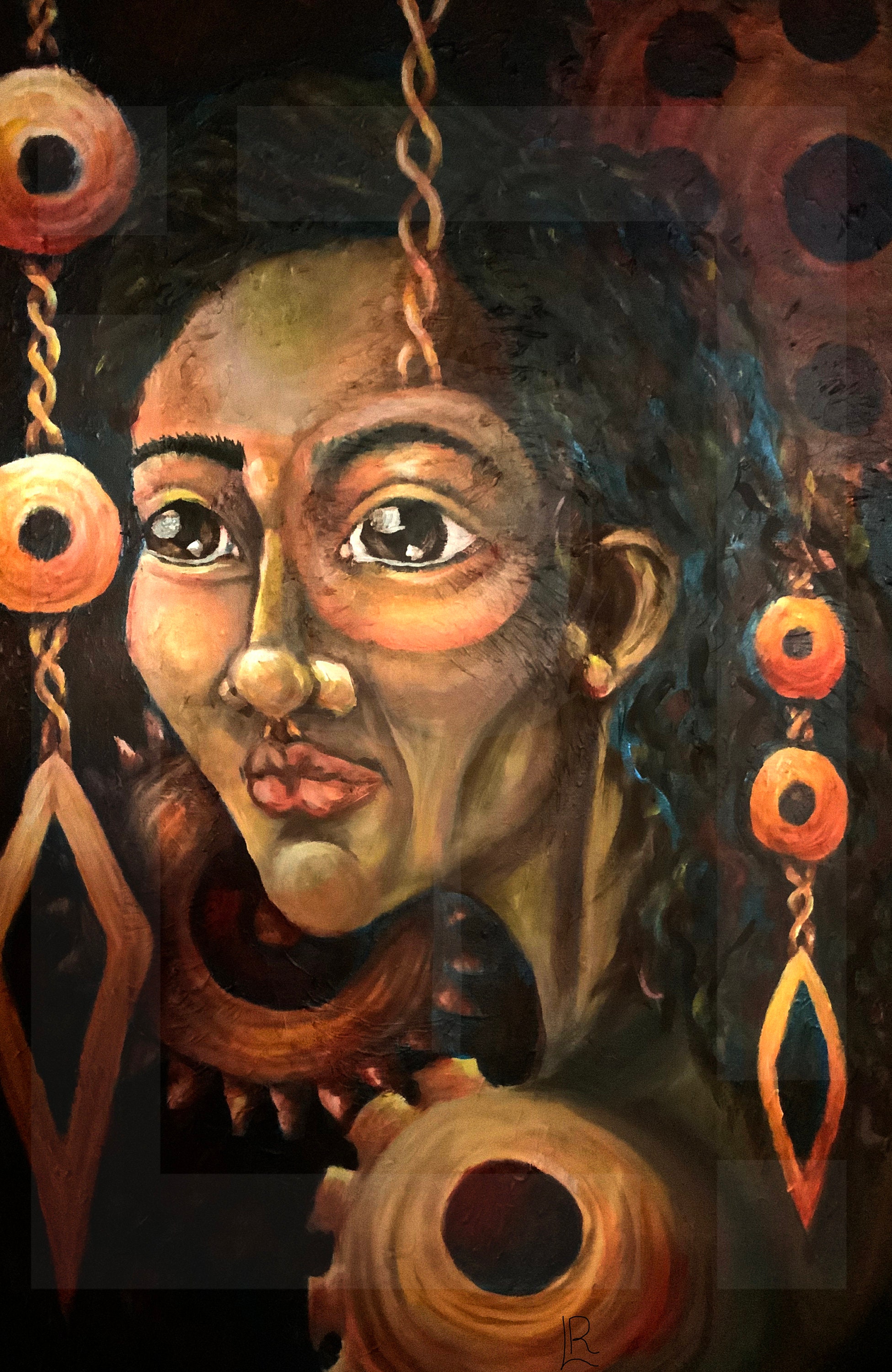 Portrait With Time, Portrait Illustration, Portrait Print, Portrait Art ...