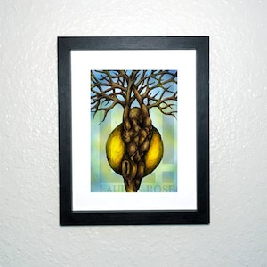 Tree Illustration Print, Figure Drawing Art Print, Standing Tall ...