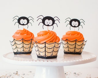 Halloween cupcake toppers | Etsy
