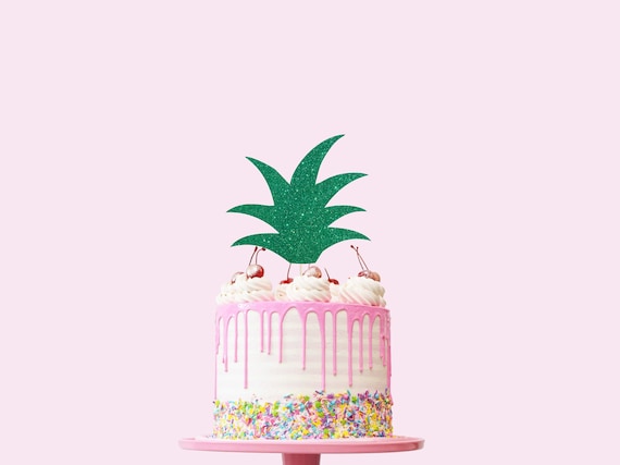 Pineapple Top Cake Topper- Glitter - First Birthday. One Cake Topper ...