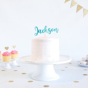 Custom Name Cake Topper Glitter Birthday Party. Bachelorette Party ...