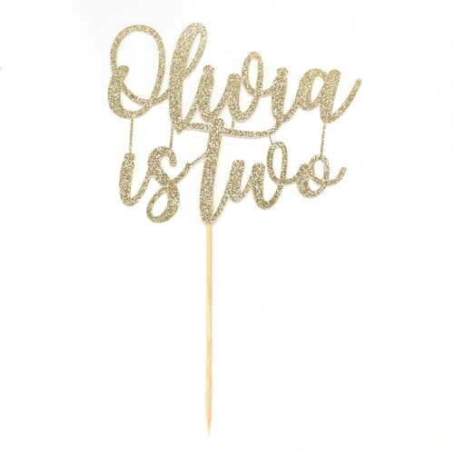 Two Cake Topper Second Birthday 2nd Birthday Birthday - Etsy