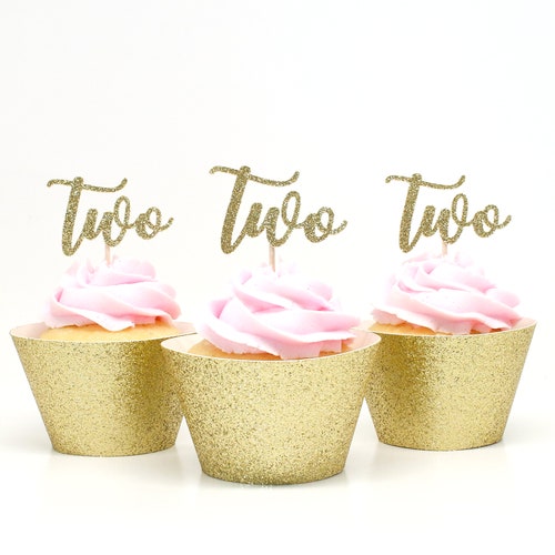 Second Birthday Cupcake Toppers 2nd Birthday Cupcake Toppers - Etsy